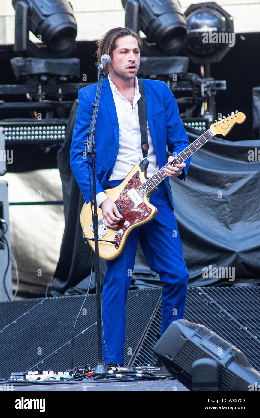 Milan Italy. 12 July 2019. The American band MINI MANSIONS performs ...