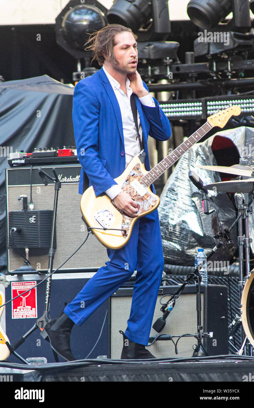 Milan Italy. 12 July 2019. The American band MINI MANSIONS performs ...