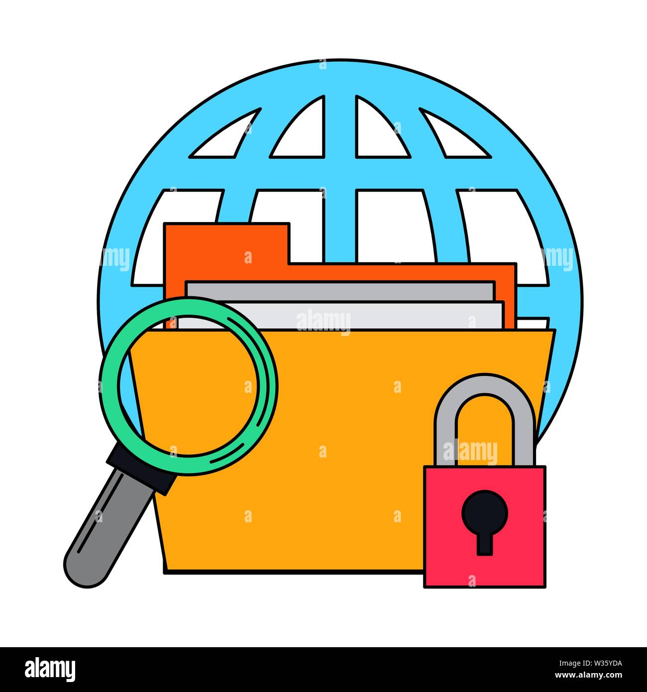 Checking technical data Stock Vector Images - Alamy