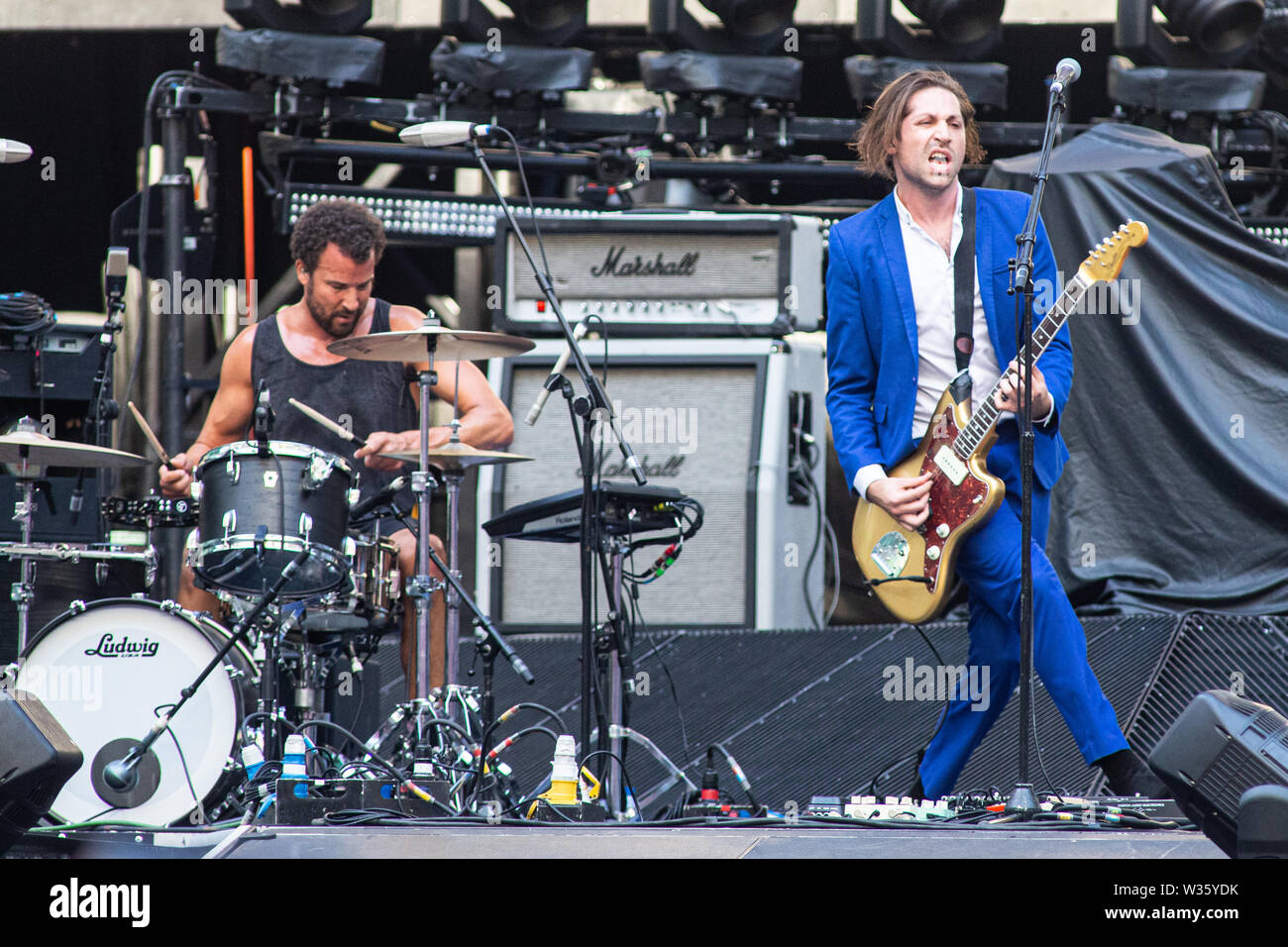 Milan Italy. 12 July 2019. The American band MINI MANSIONS performs ...