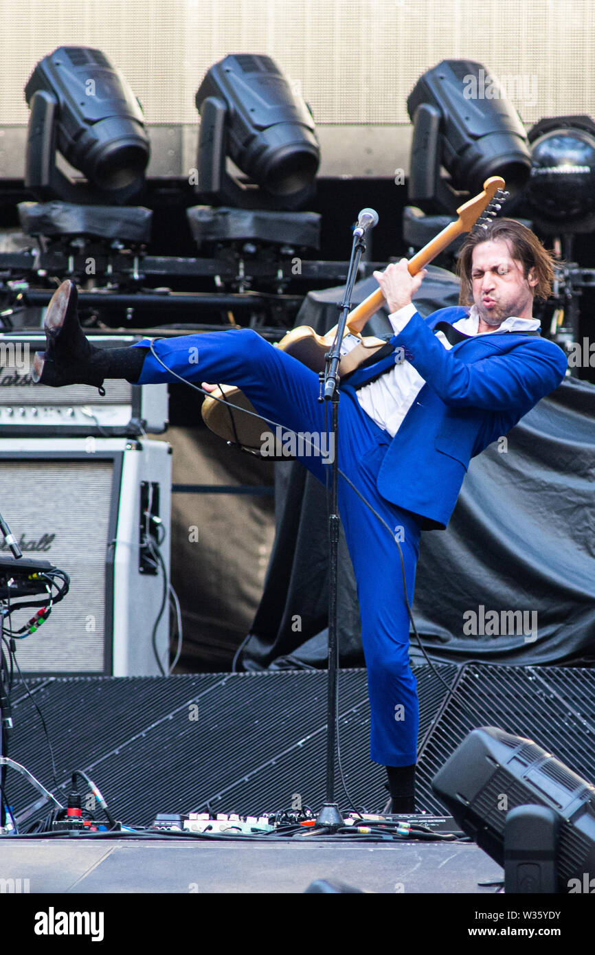 Milan Italy. 12 July 2019. The American band MINI MANSIONS performs ...