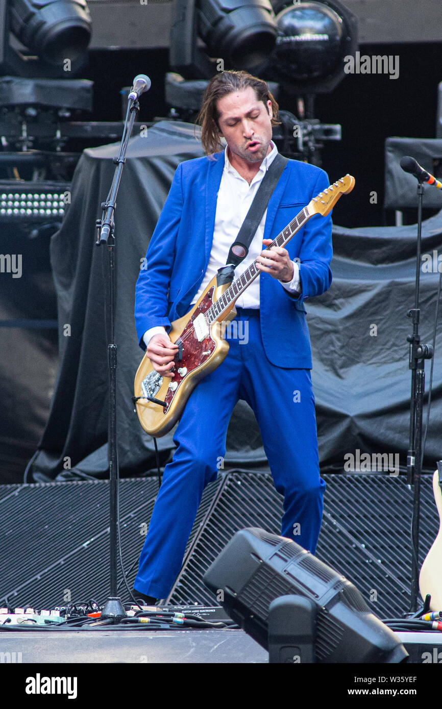 Milan Italy. 12 July 2019. The American band MINI MANSIONS performs ...