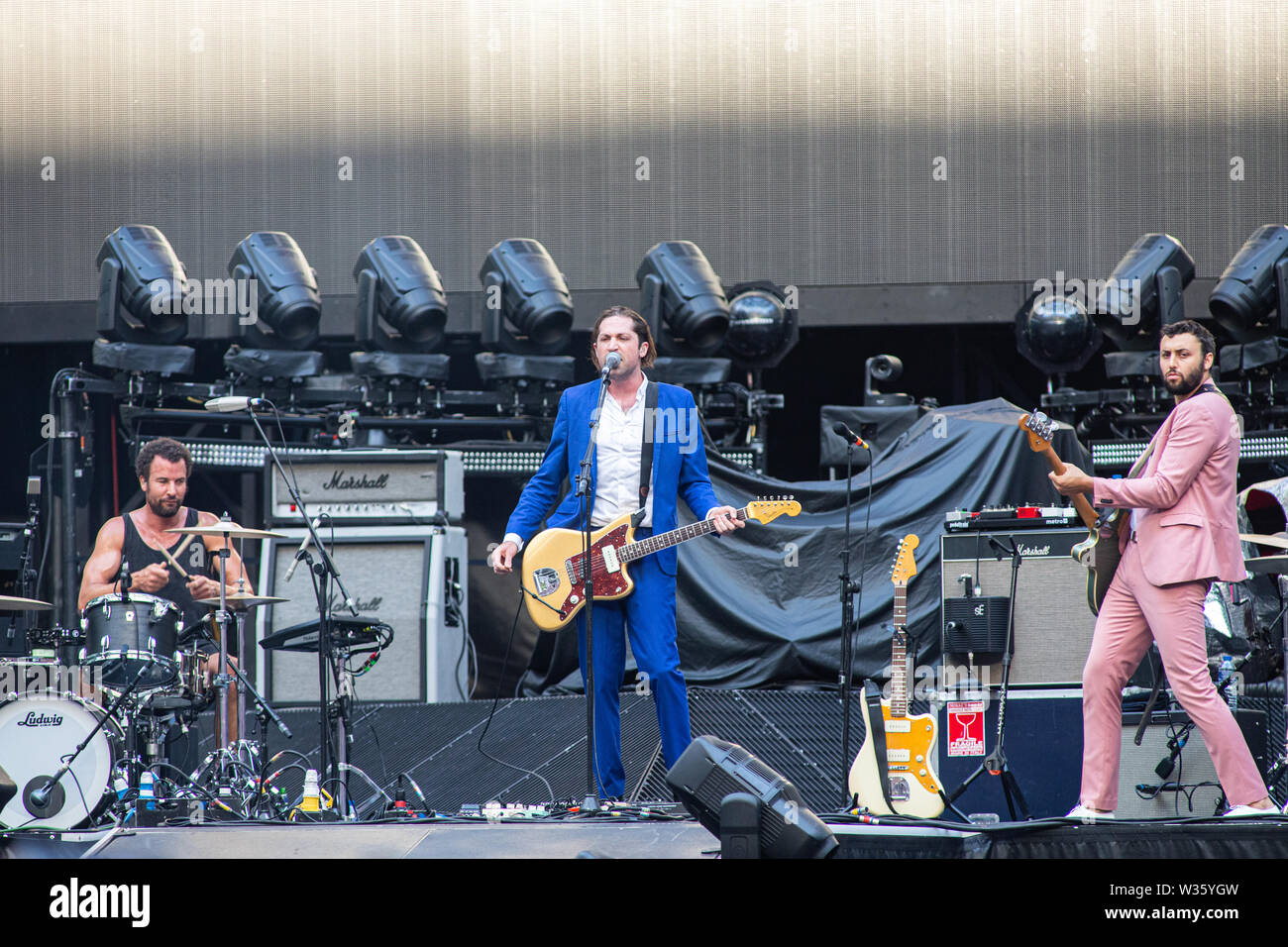 Milan Italy. 12 July 2019. The American band MINI MANSIONS performs ...