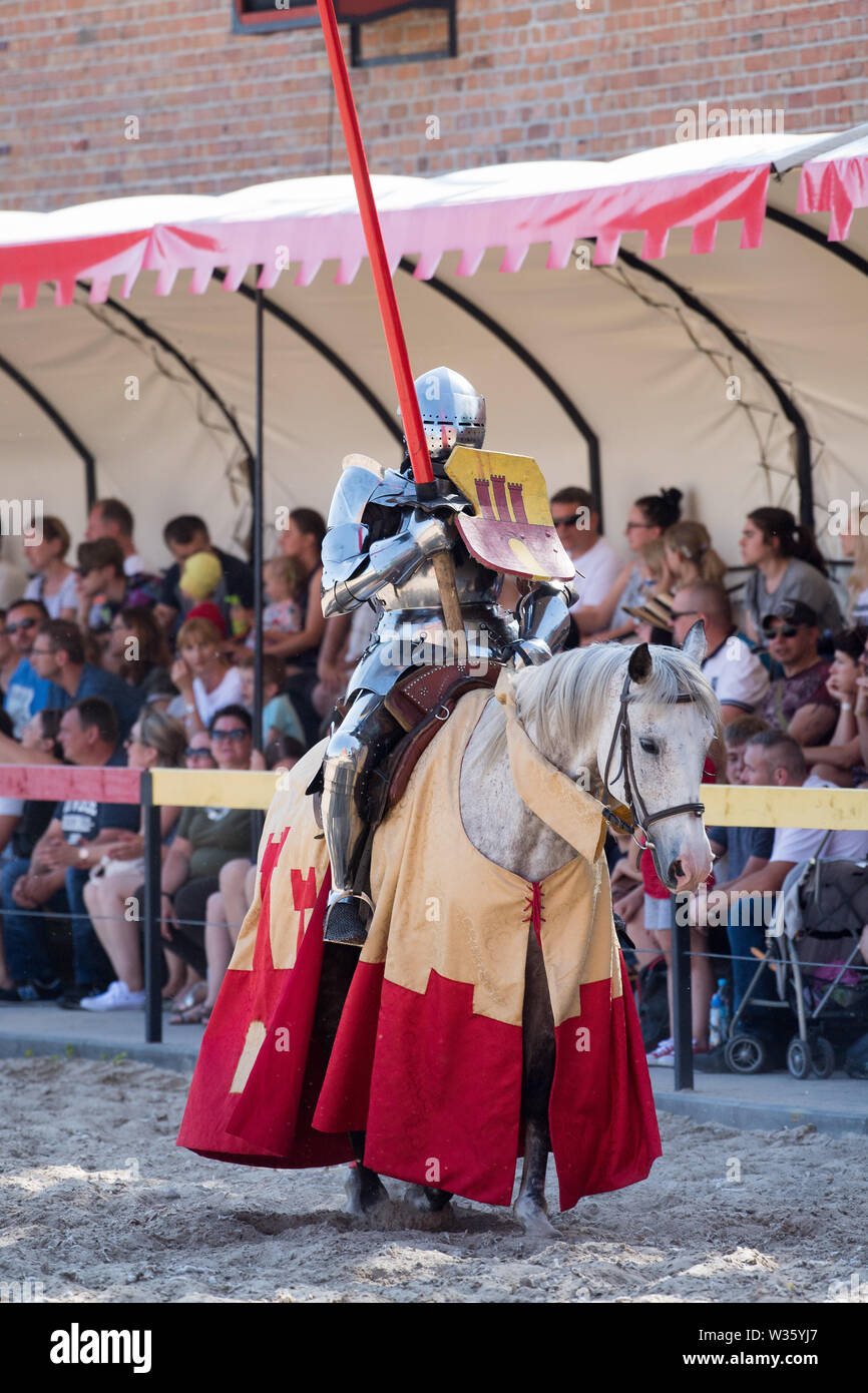 Jousting during the XXVIII Miedzynarodowy Turniej Rycerski Krola Jana ...