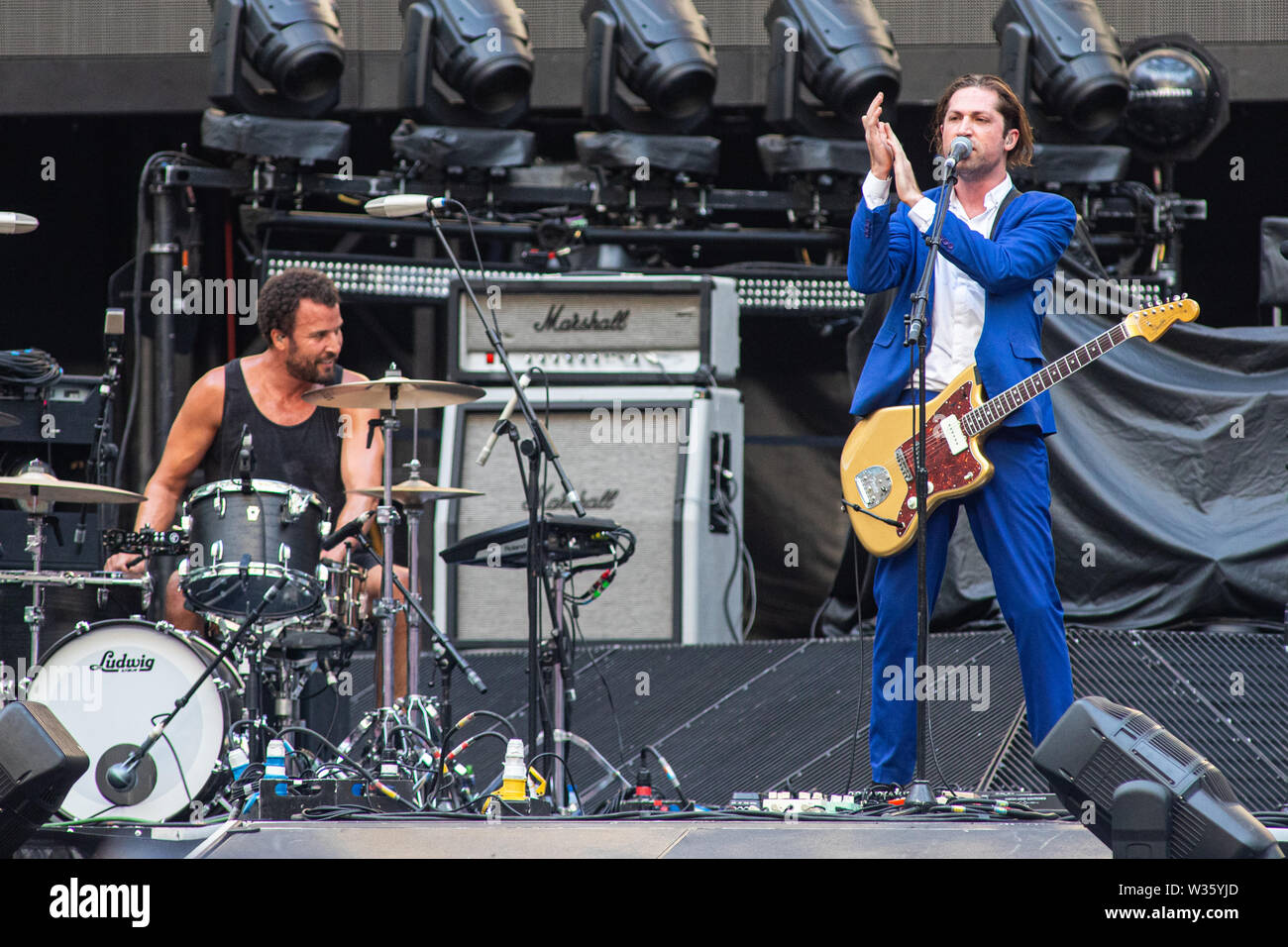 Milan Italy. 12 July 2019. The American band MINI MANSIONS performs ...