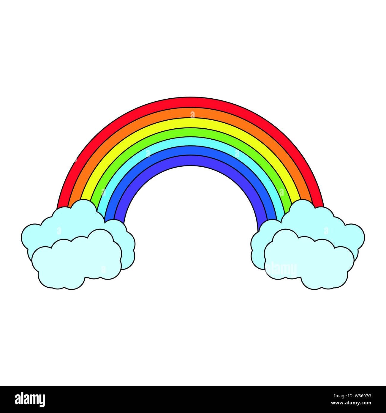 magic bright rainbow abstract cartoon Stock Vector Image & Art - Alamy