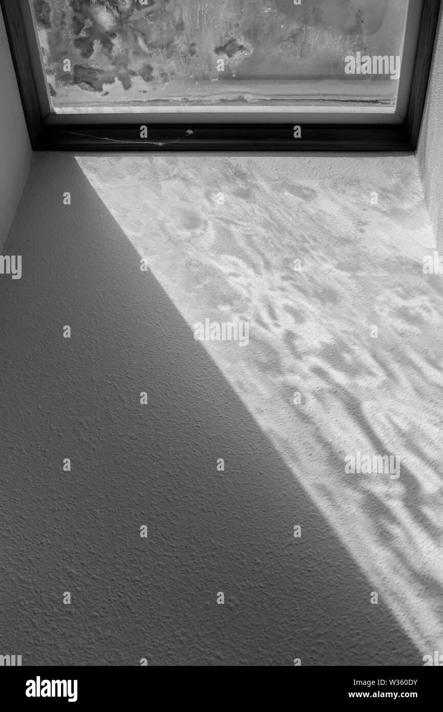 Skylight, abstract shapes, interior wall, light separations and ...