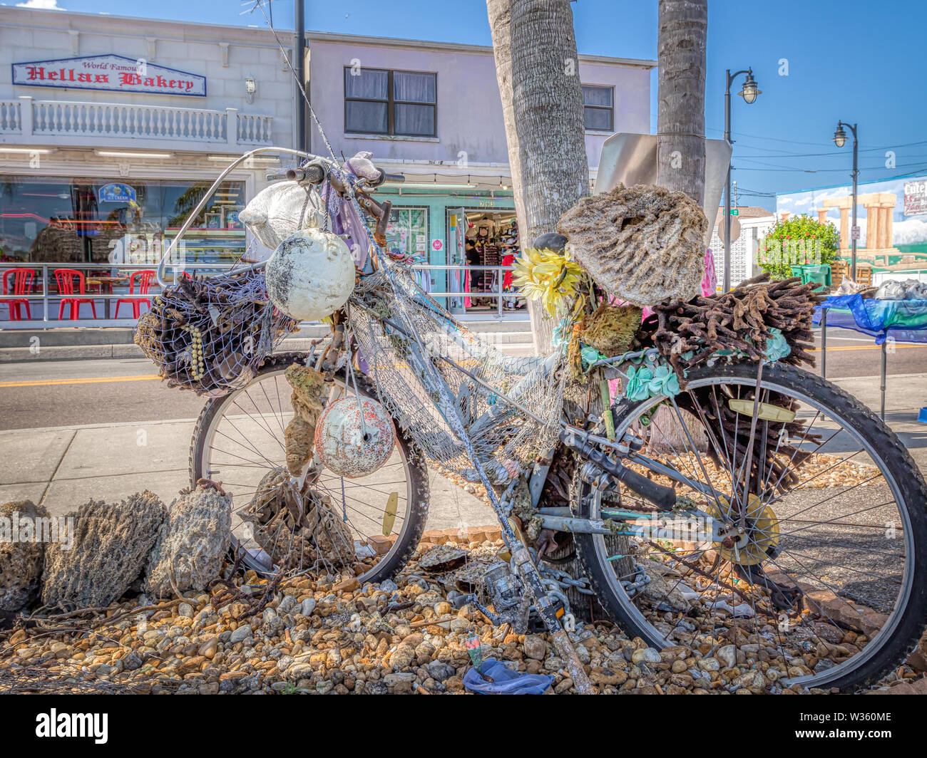 Tarpon Springs, Florida. A small historical waterside town with a ...