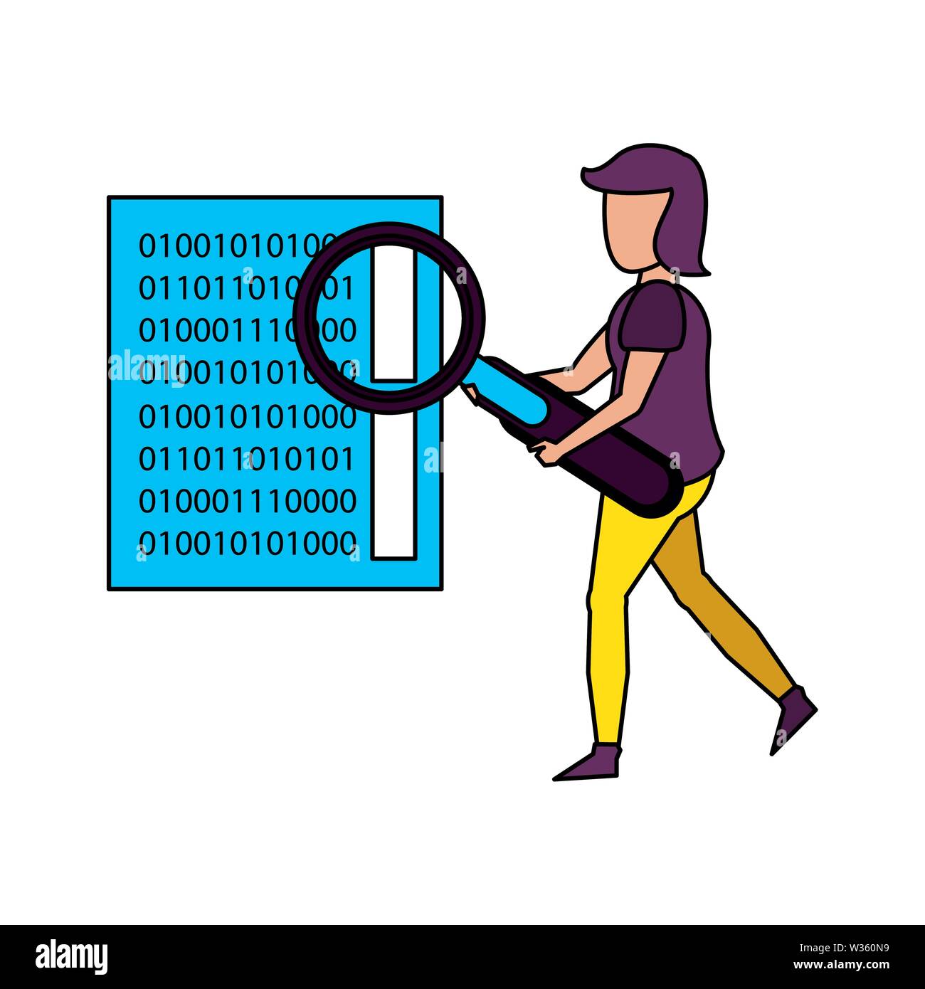 Checking technical data Stock Vector Images - Alamy