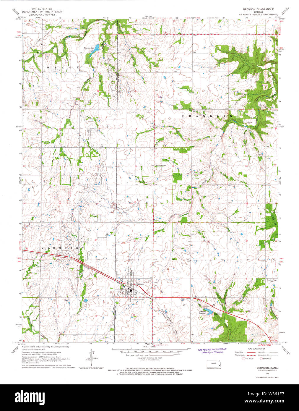 Bronson map hi-res stock photography and images - Alamy