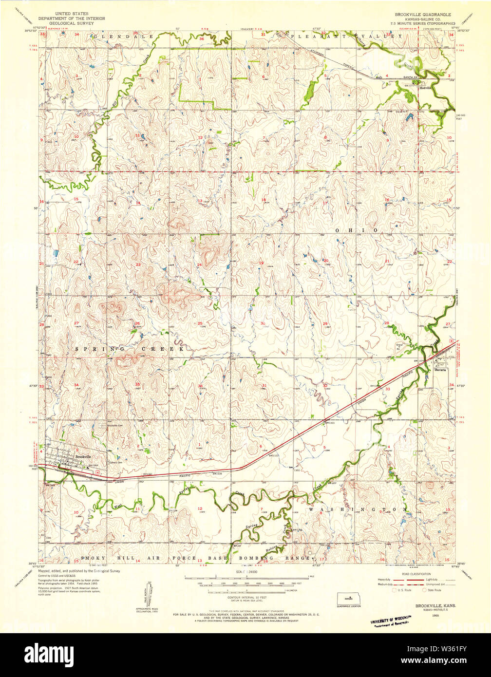 Map of brookville hi-res stock photography and images - Alamy