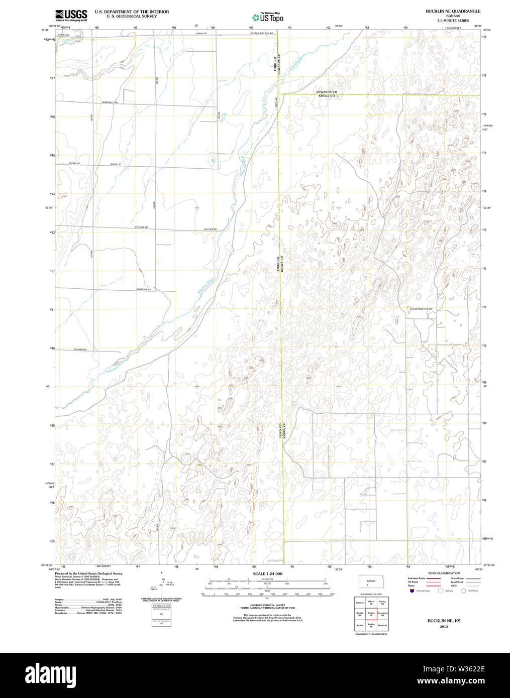 Bucklin kansas map hi-res stock photography and images - Alamy