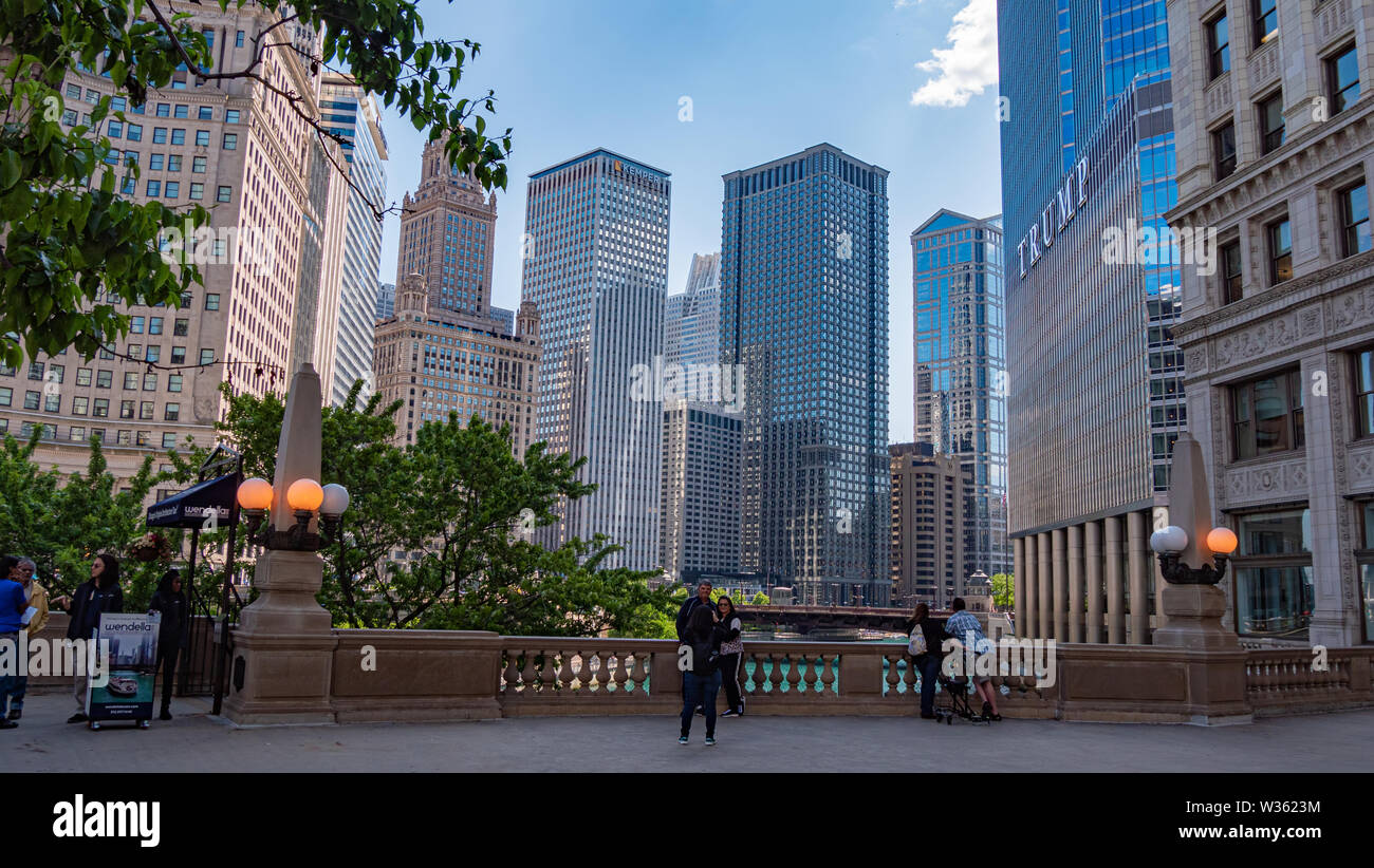 High rise buildings of Chicago - CHICAGO, USA - JUNE 11, 2019 Stock ...