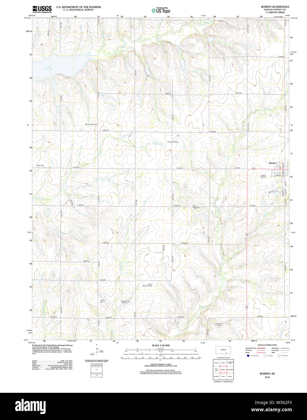 Map of burden hi-res stock photography and images - Alamy