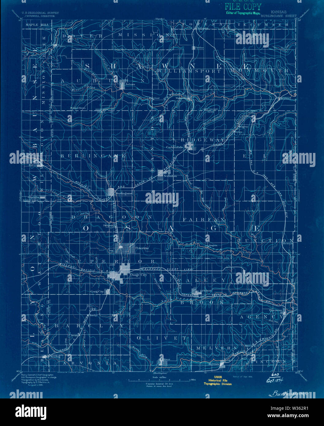 Map of burlingame hi-res stock photography and images - Alamy