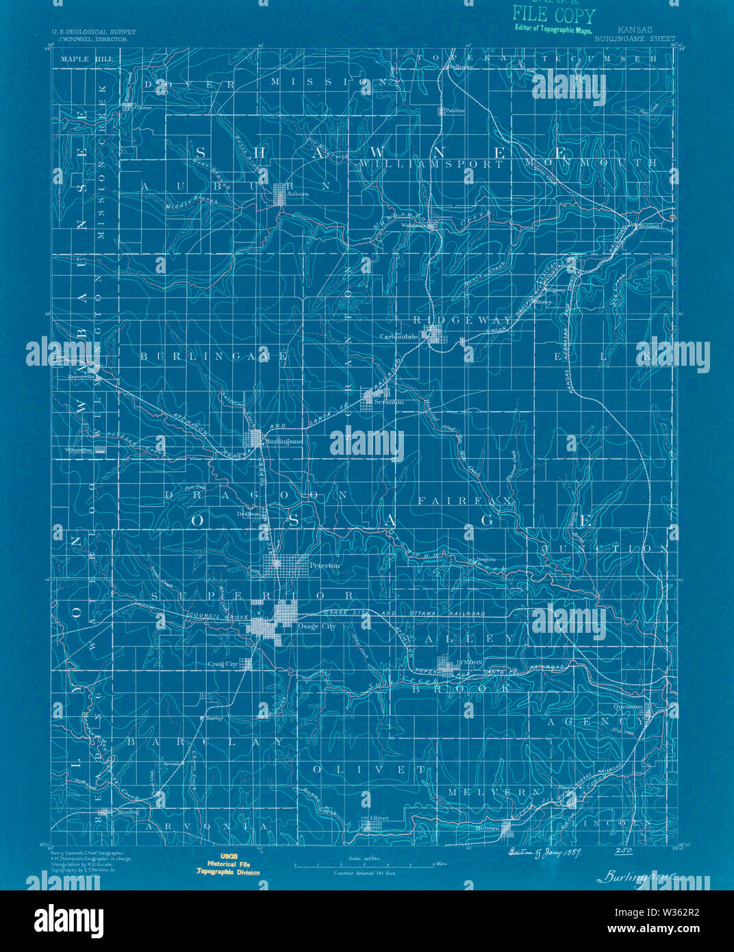 Map of burlingame hi-res stock photography and images - Alamy