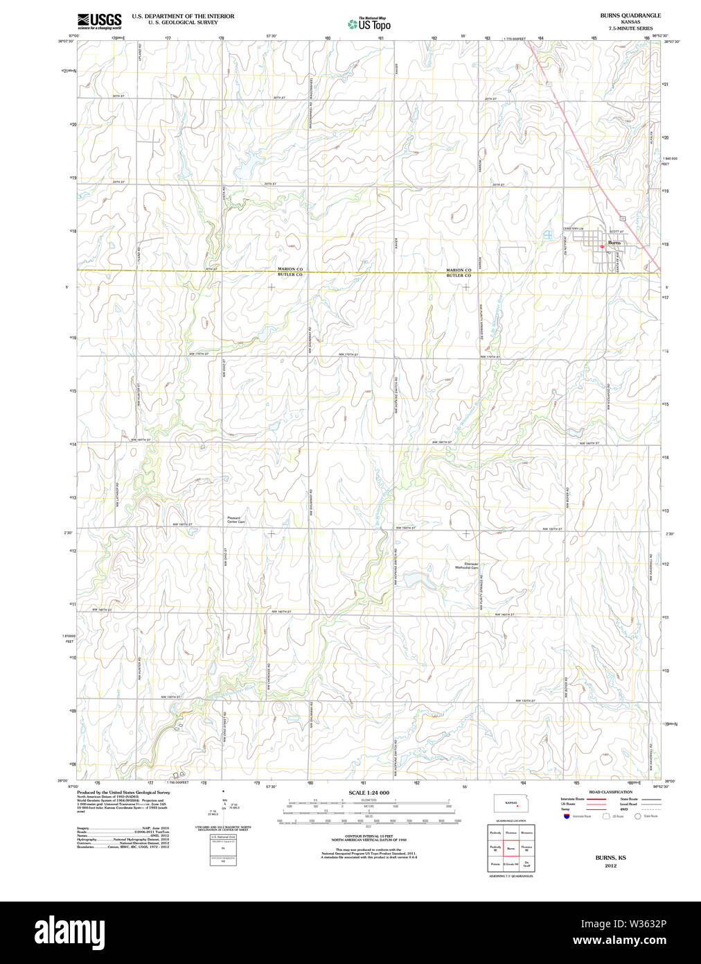 Map of burns Cut Out Stock Images & Pictures - Alamy