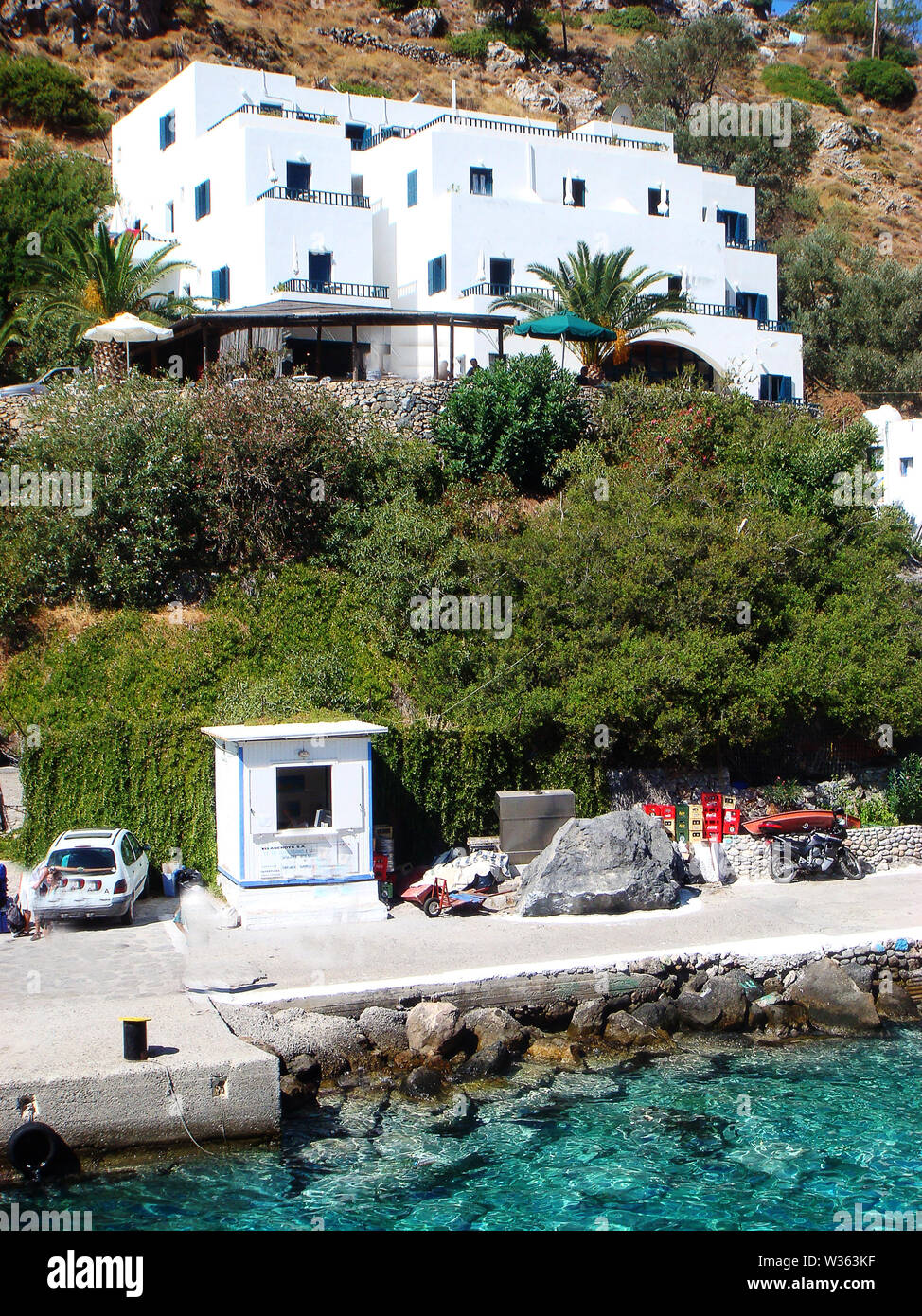 Amazing Greek island with super beach background wallpaper fine prints ...