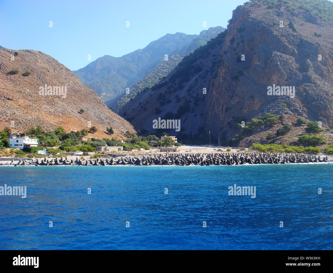 Agia Roumeli Greek island port samagia george background wallpaper ...