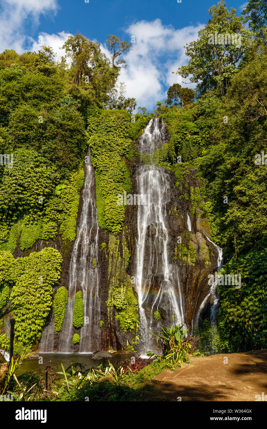 Banyumala Twin Waterfalls. Buleleng, Bali, Indonesia Stock Photo - Alamy