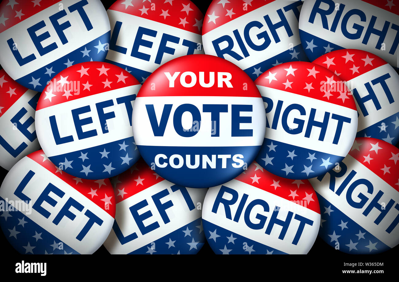 Your vote counts election badge as a United States democratic right for ...