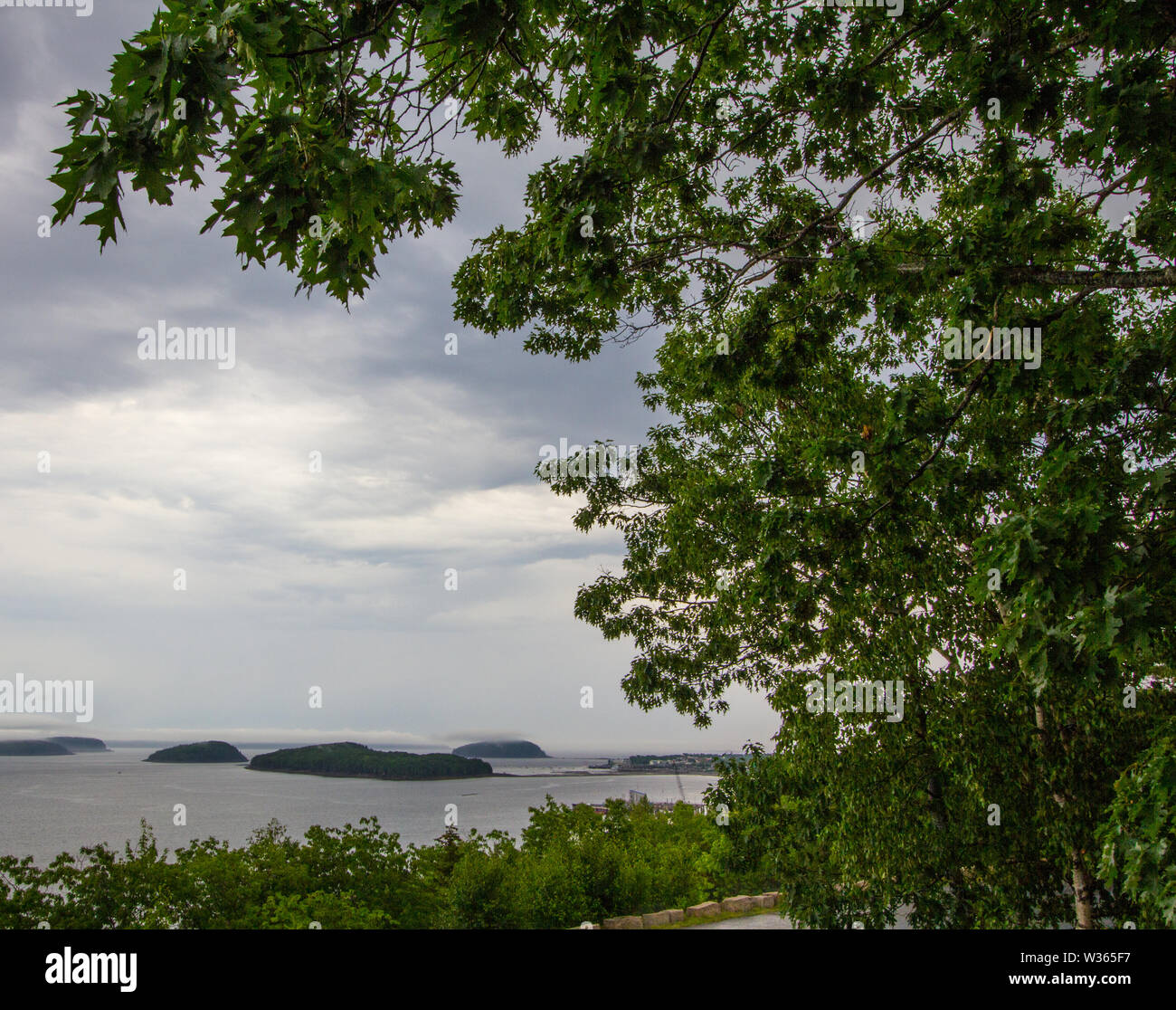 Storm Over Acadia National Park, Maine Stock Photo - Alamy