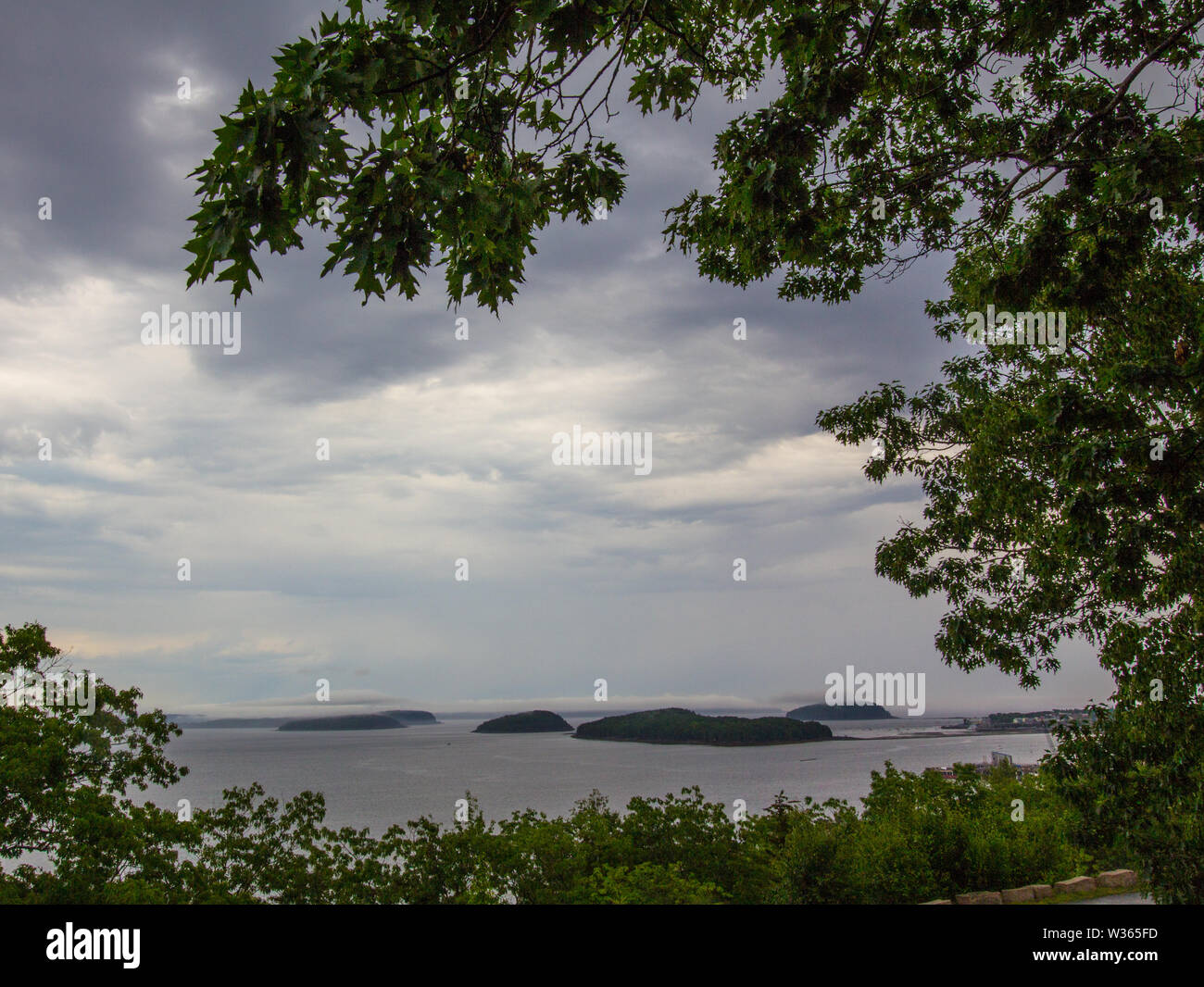 Storm Over Acadia National Park, Maine Stock Photo - Alamy