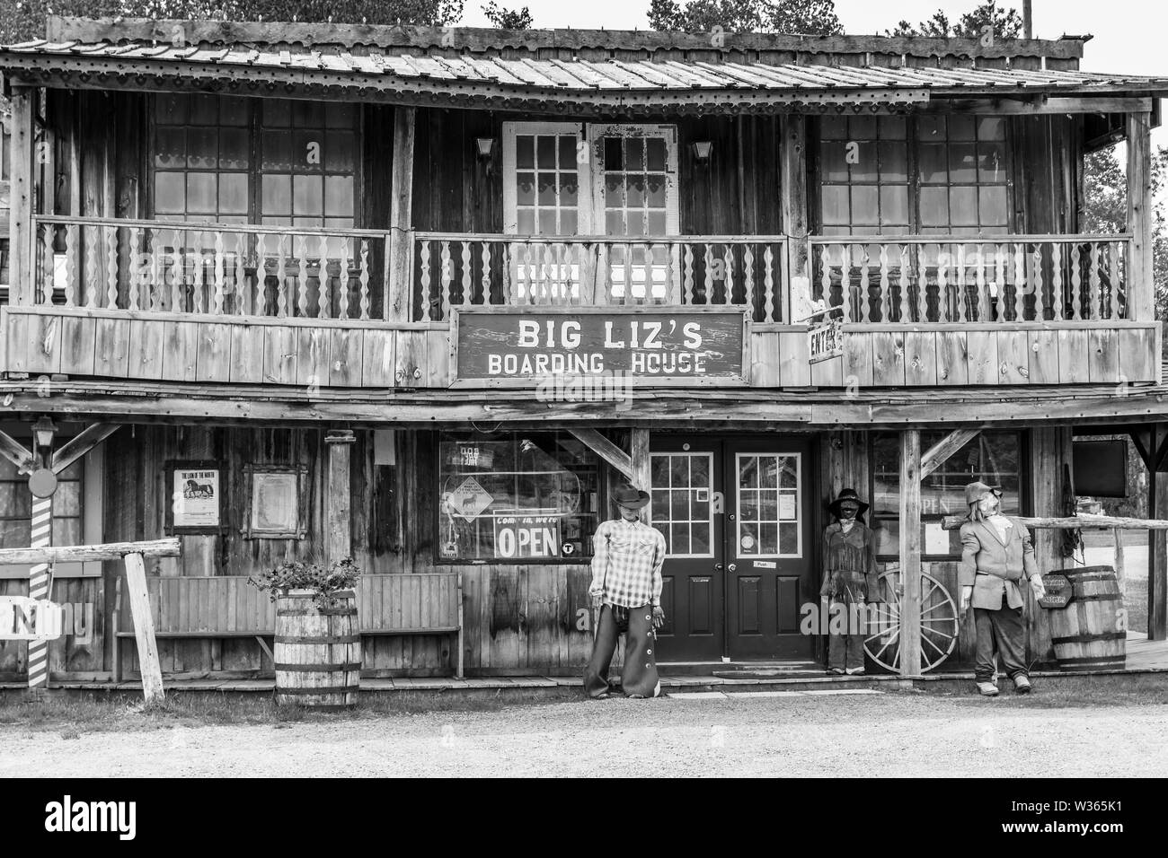 Vintage wild west Canadian outpost Stock Photo - Alamy