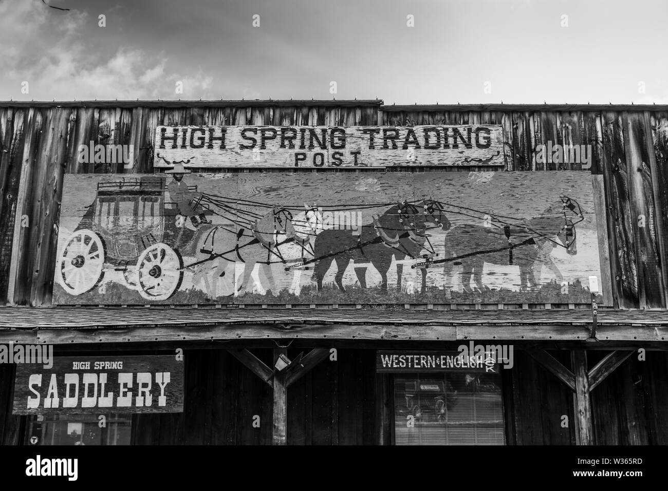 Vintage wild west Canadian outpost Stock Photo - Alamy