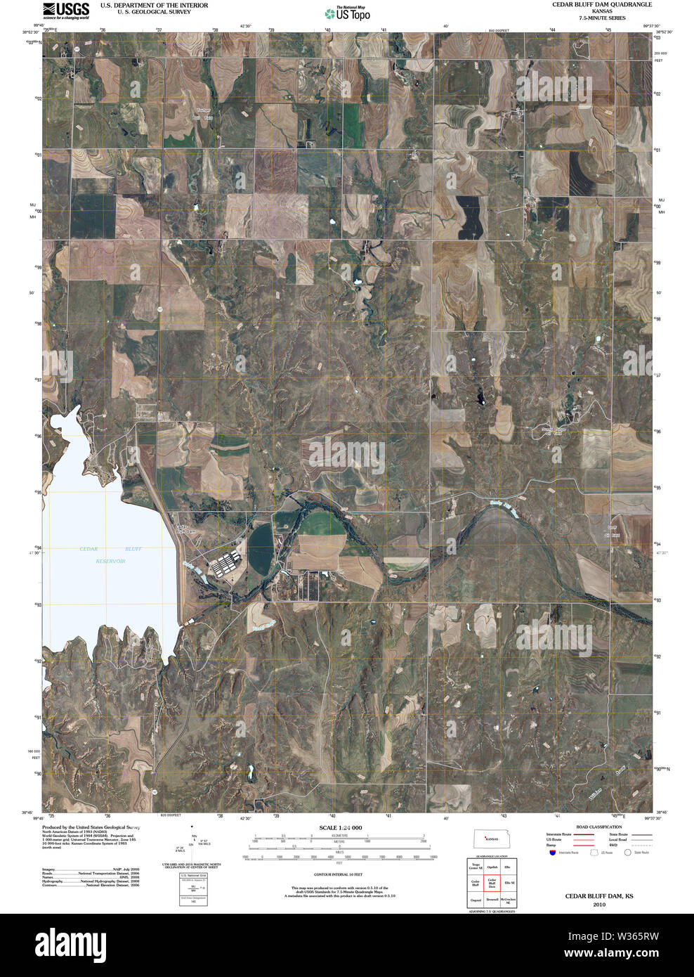 Map of cedar bluff hi-res stock photography and images - Alamy