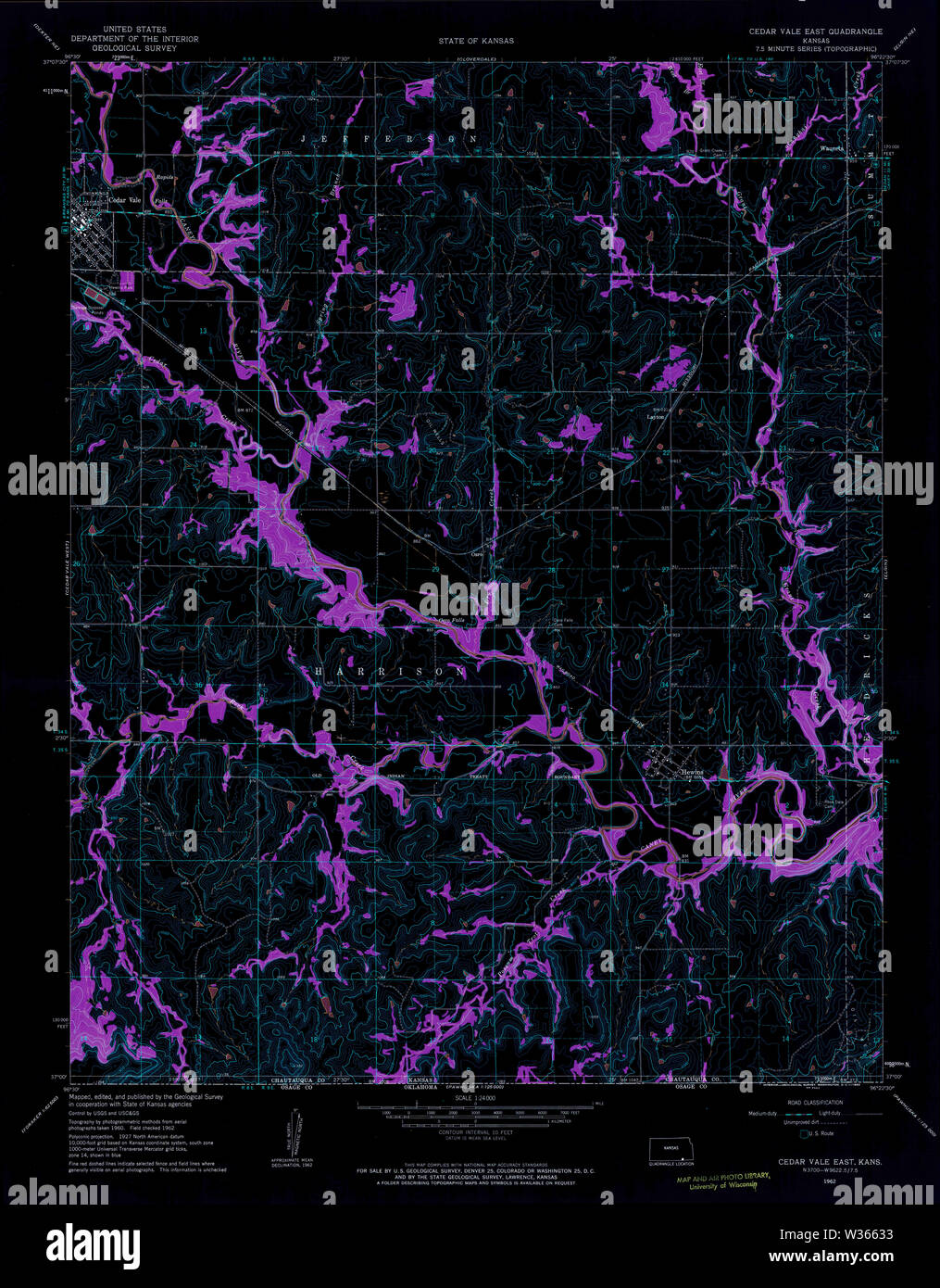 Map of cedar vale hi-res stock photography and images - Alamy