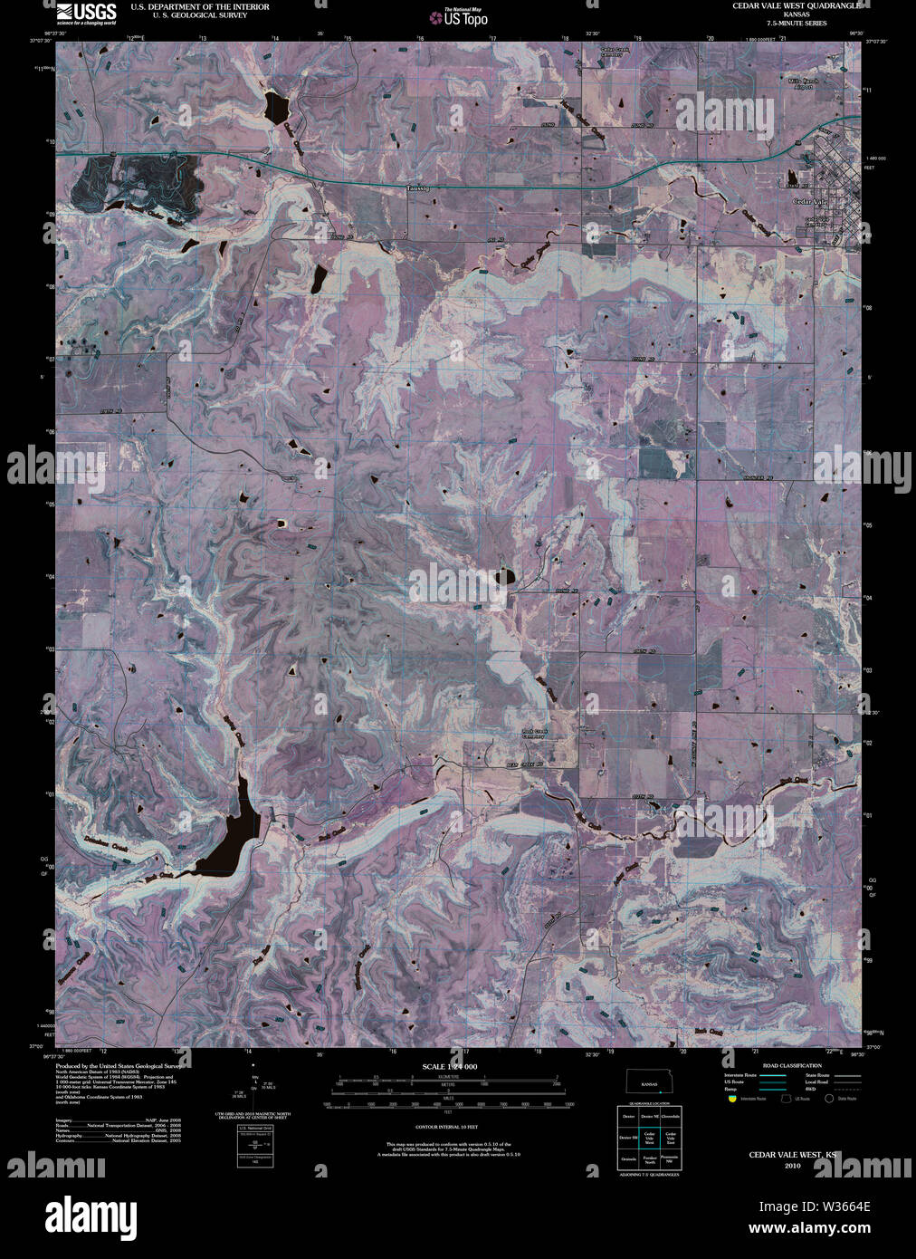 Map of cedar vale hi-res stock photography and images - Alamy