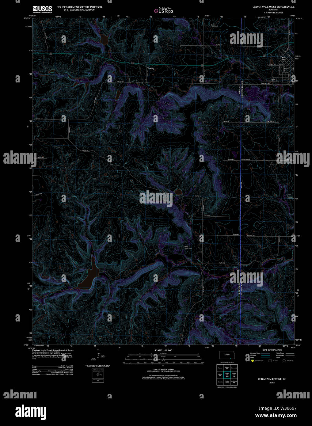 Map of cedar vale hi-res stock photography and images - Alamy