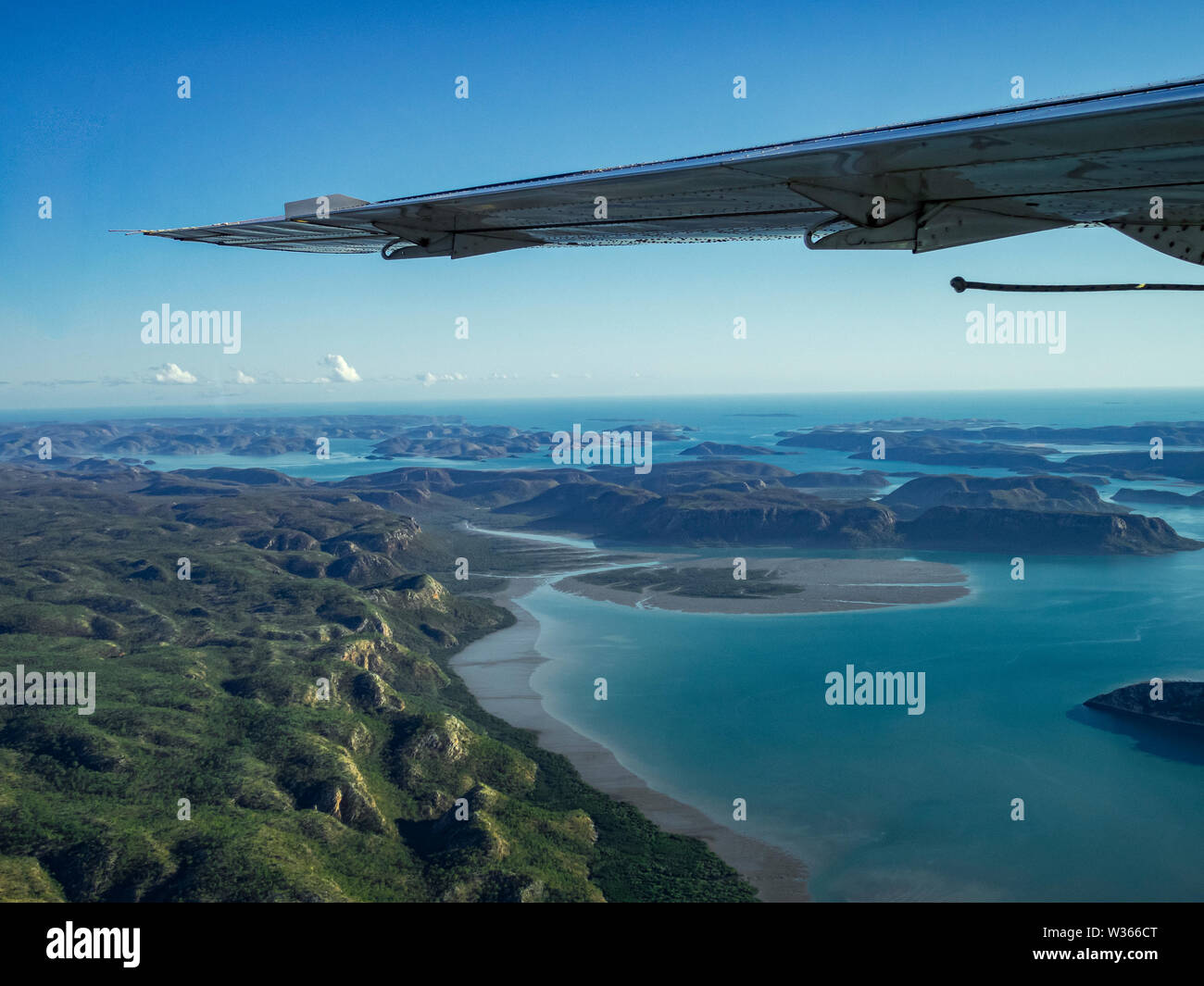 aerial view upon buccaneer archipelago in the Kimberleys in Western ...