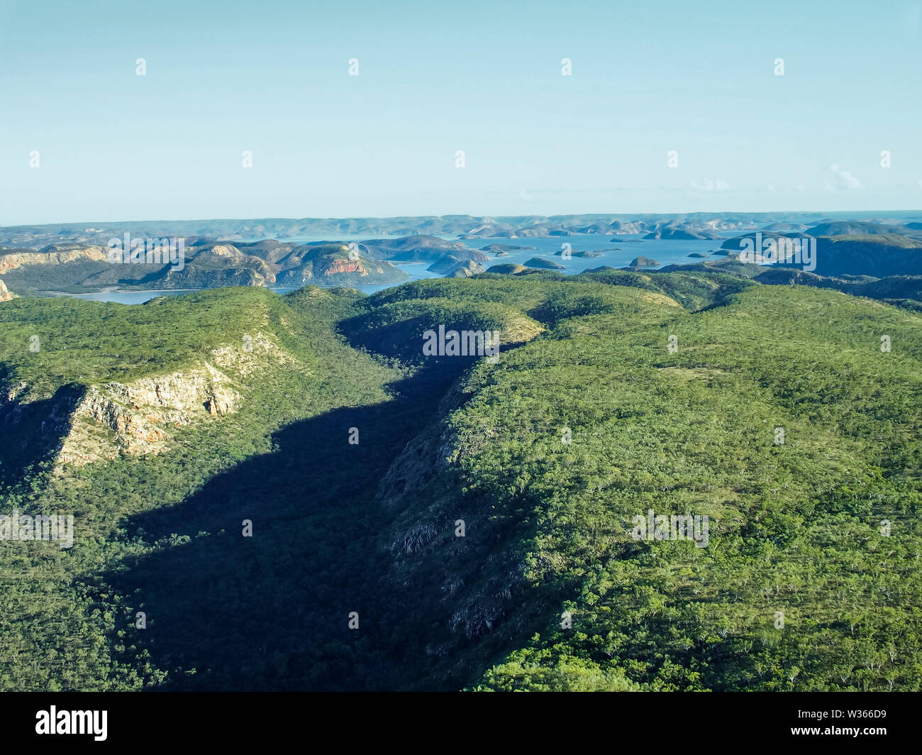 aerial view upon buccaneer archipelago in the Kimberleys in Western ...