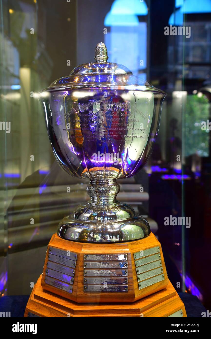 NHL Trophies at the Hockey Hall of Fame in Toronto Stock Photo - Alamy