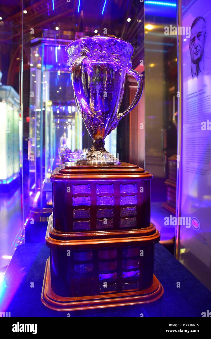 NHL Trophies at the Hockey Hall of Fame in Toronto Stock Photo - Alamy