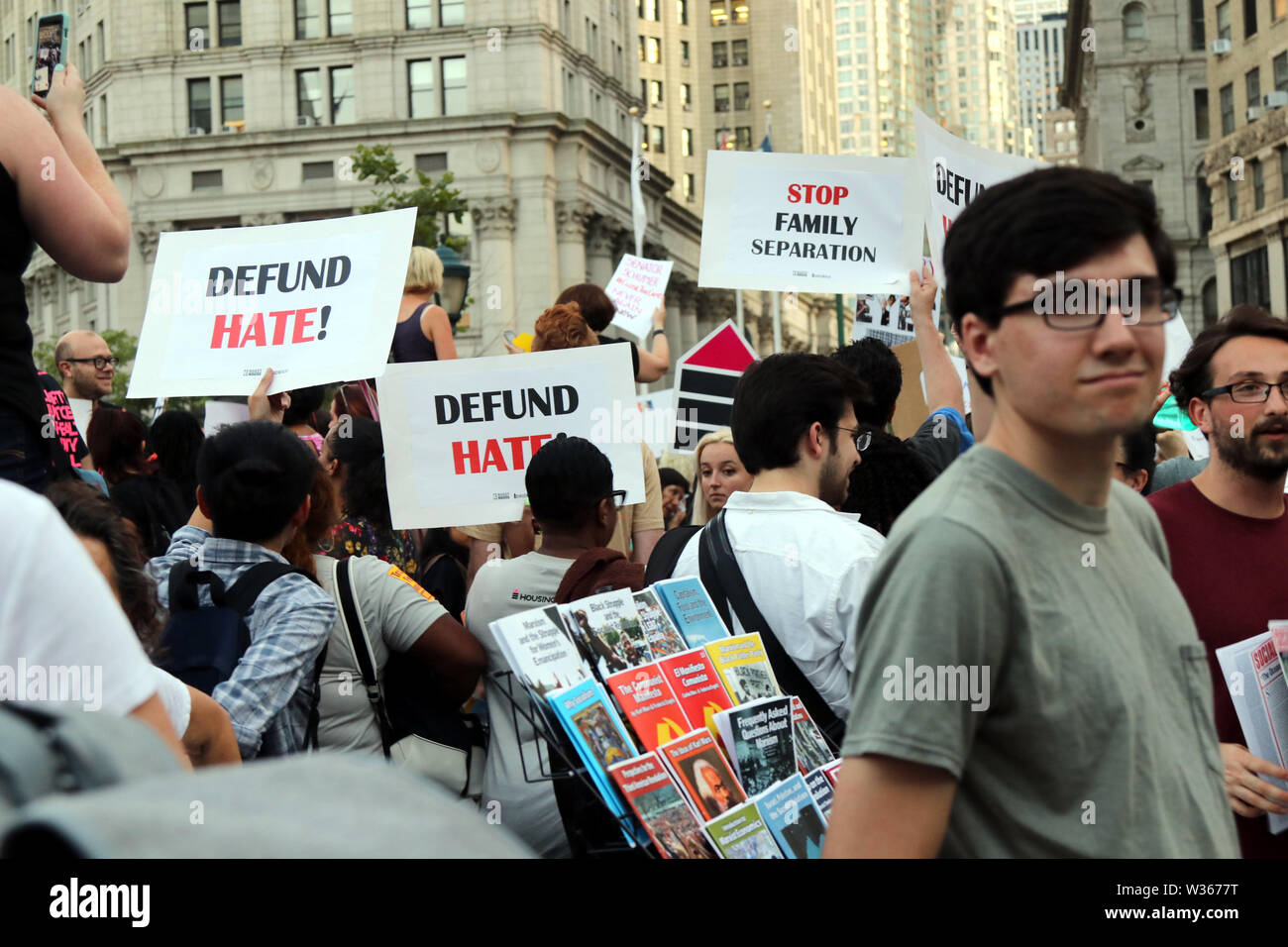 New York, USA. 12th July, 2019. Outraged New Yorkers, joined like ...