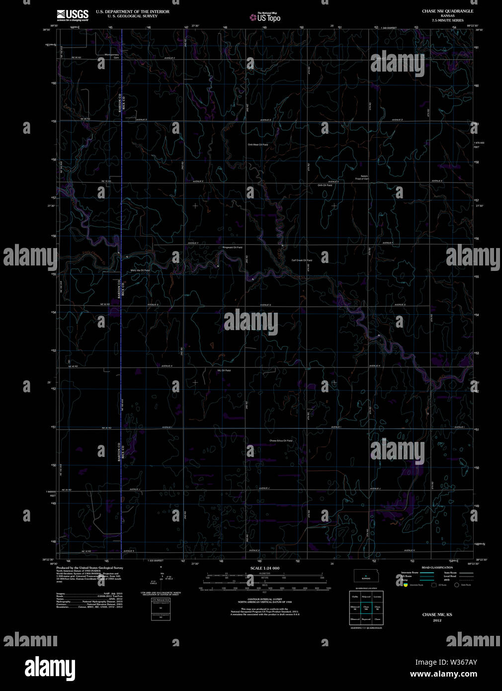 Chase kansas map hi-res stock photography and images - Alamy