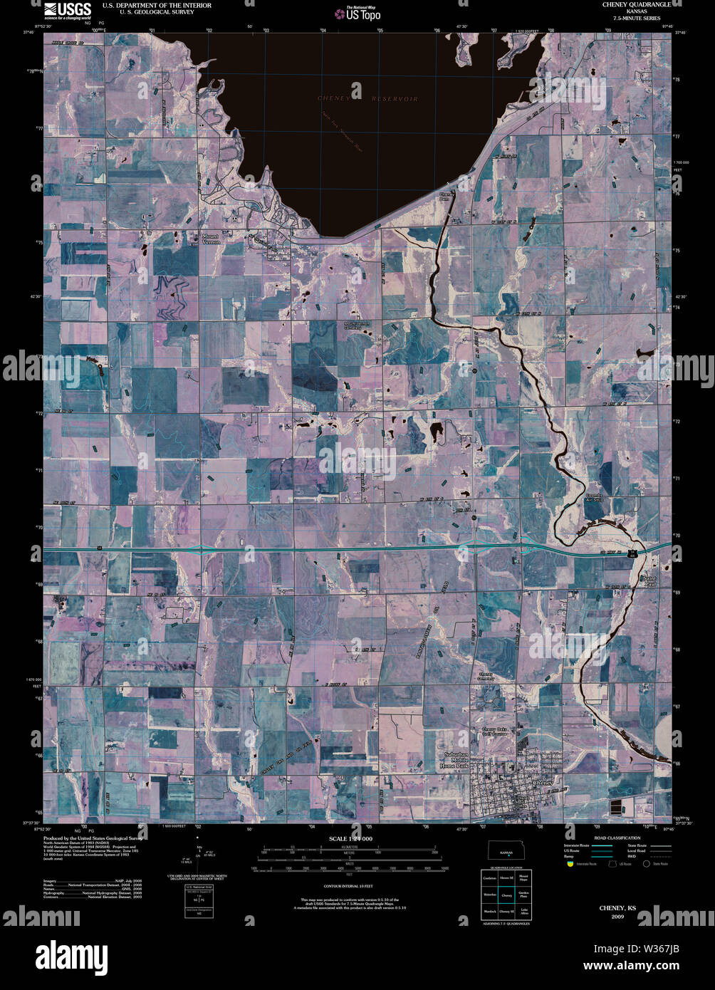 Map of cheney hi-res stock photography and images - Alamy