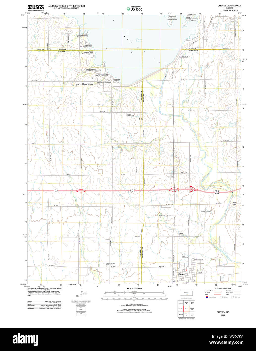 Map of cheney hi-res stock photography and images - Alamy