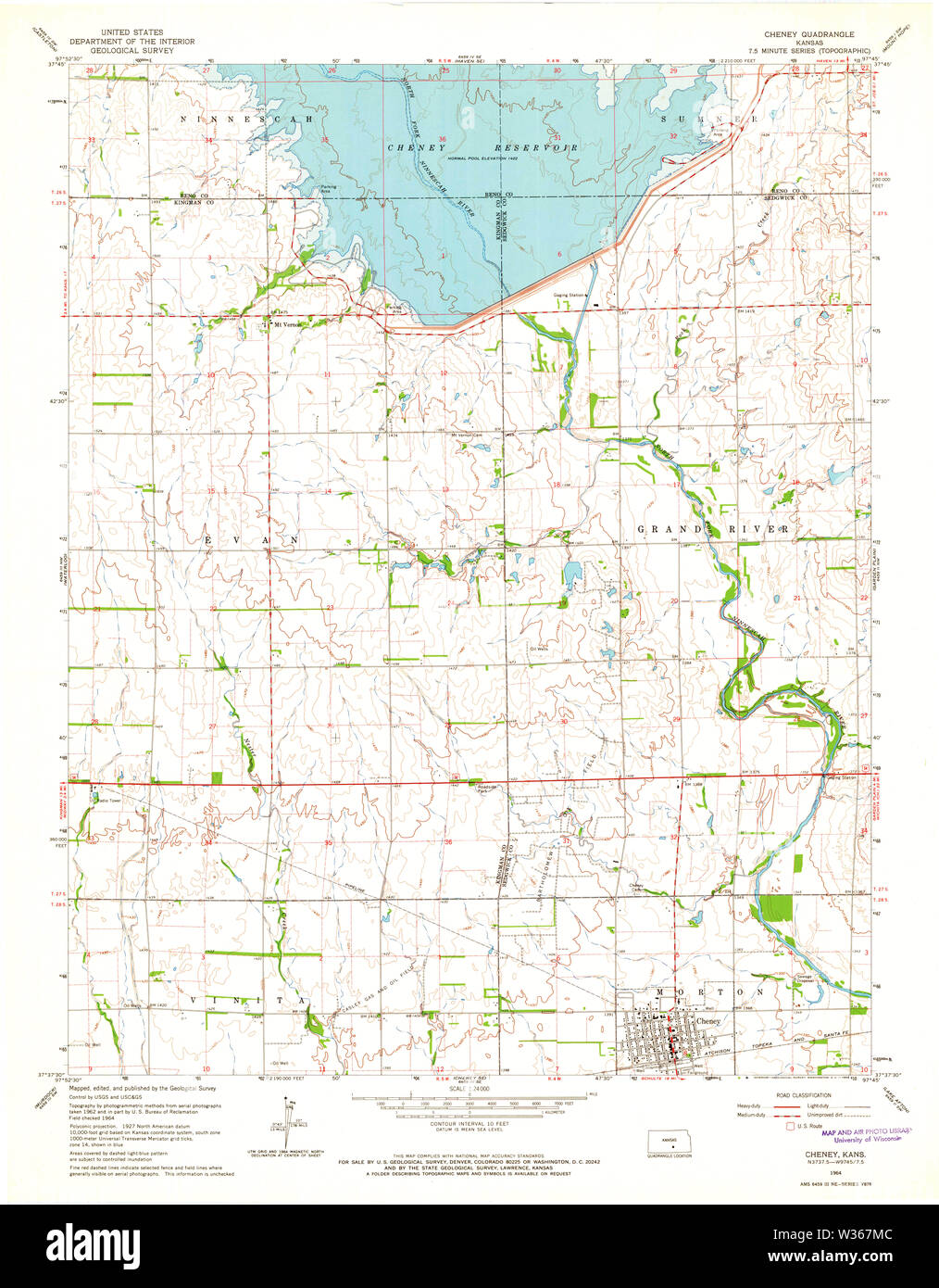 Map of cheney Cut Out Stock Images & Pictures - Alamy