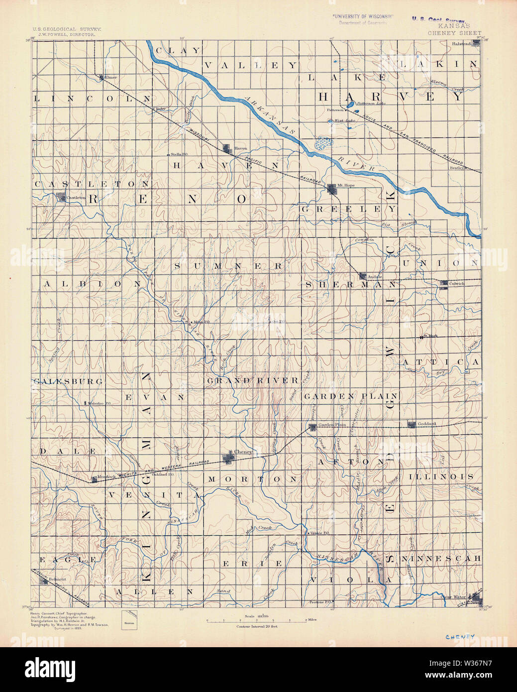 Cheney map hi-res stock photography and images - Alamy