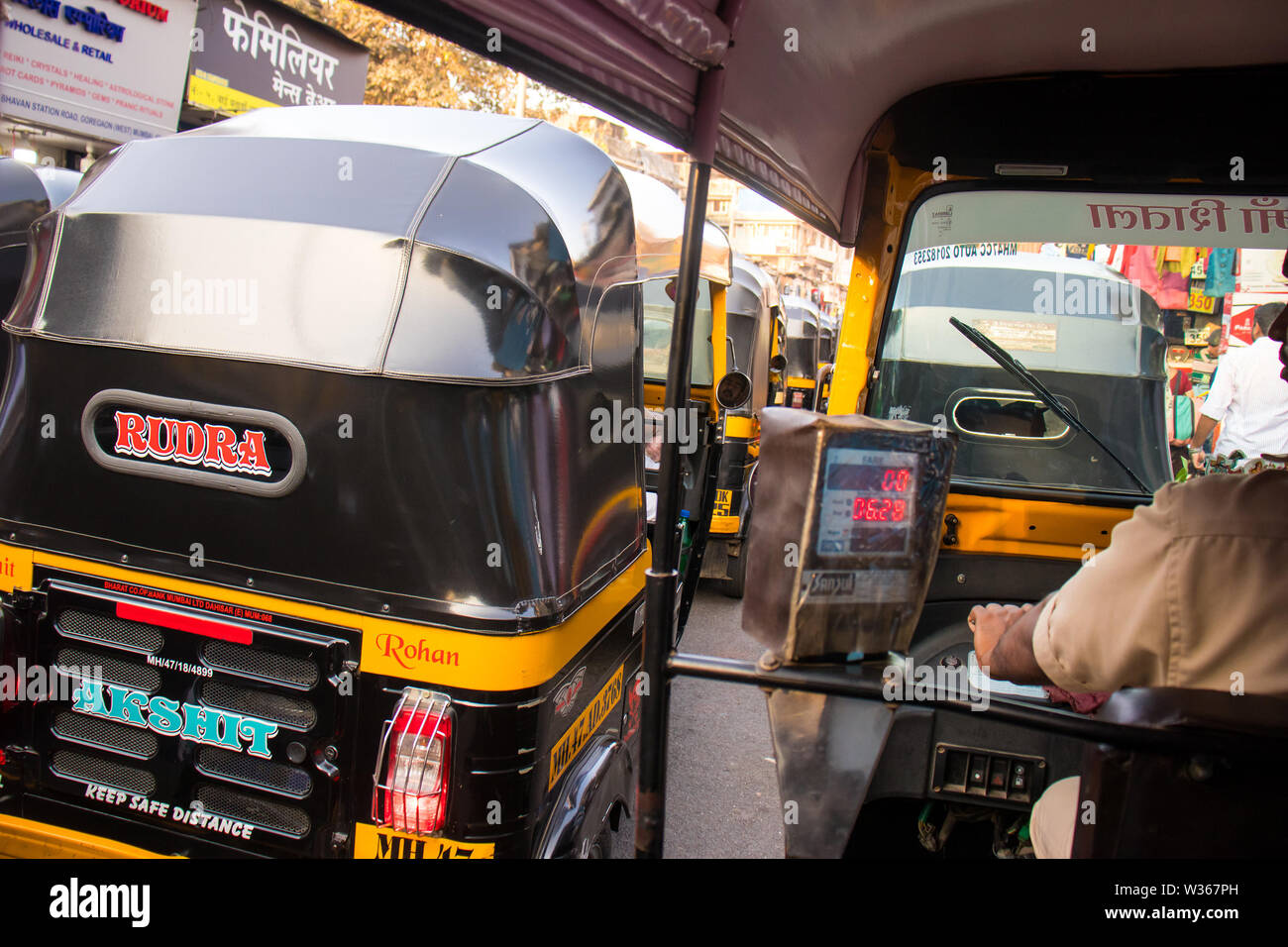 Inside auto rickshaw india hi-res stock photography and images - Alamy