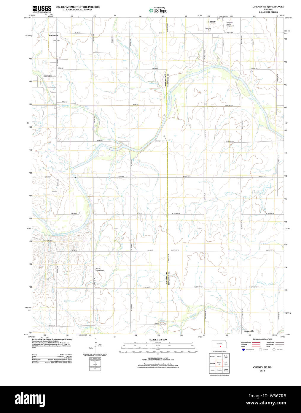 Map of cheney hi-res stock photography and images - Alamy