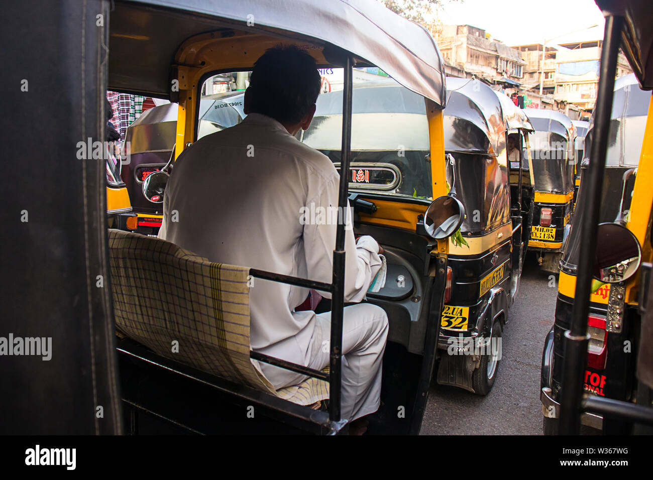 Inside auto rickshaw india hi-res stock photography and images - Alamy
