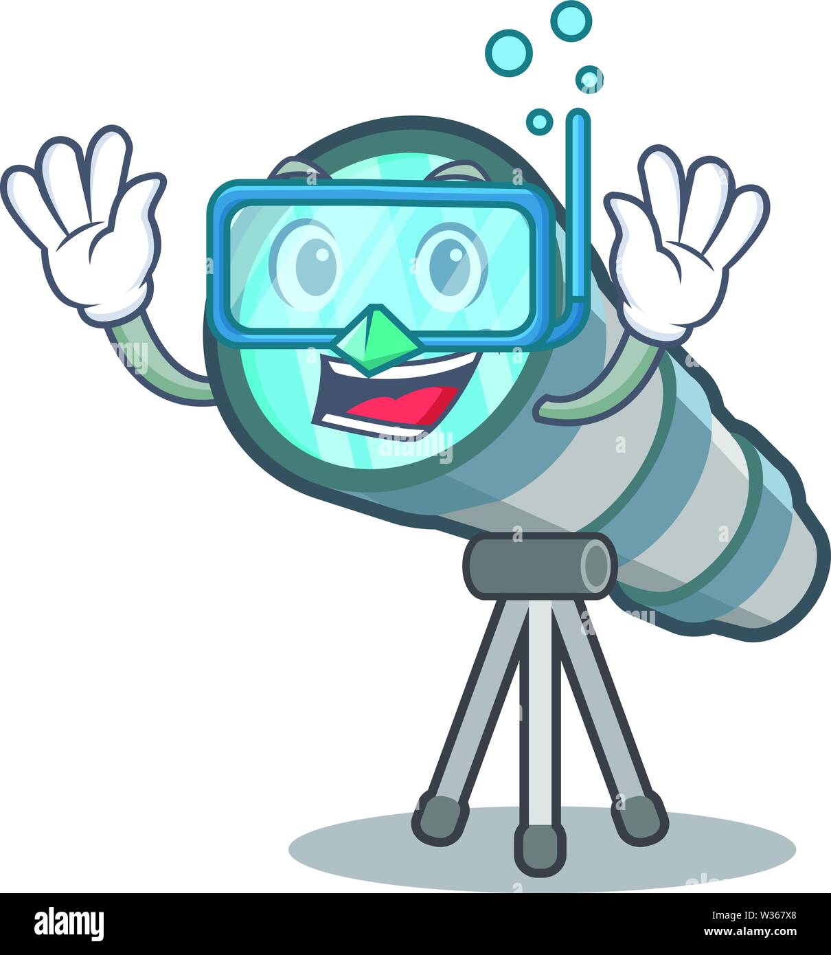 Retro telescopes Stock Vector Images - Alamy