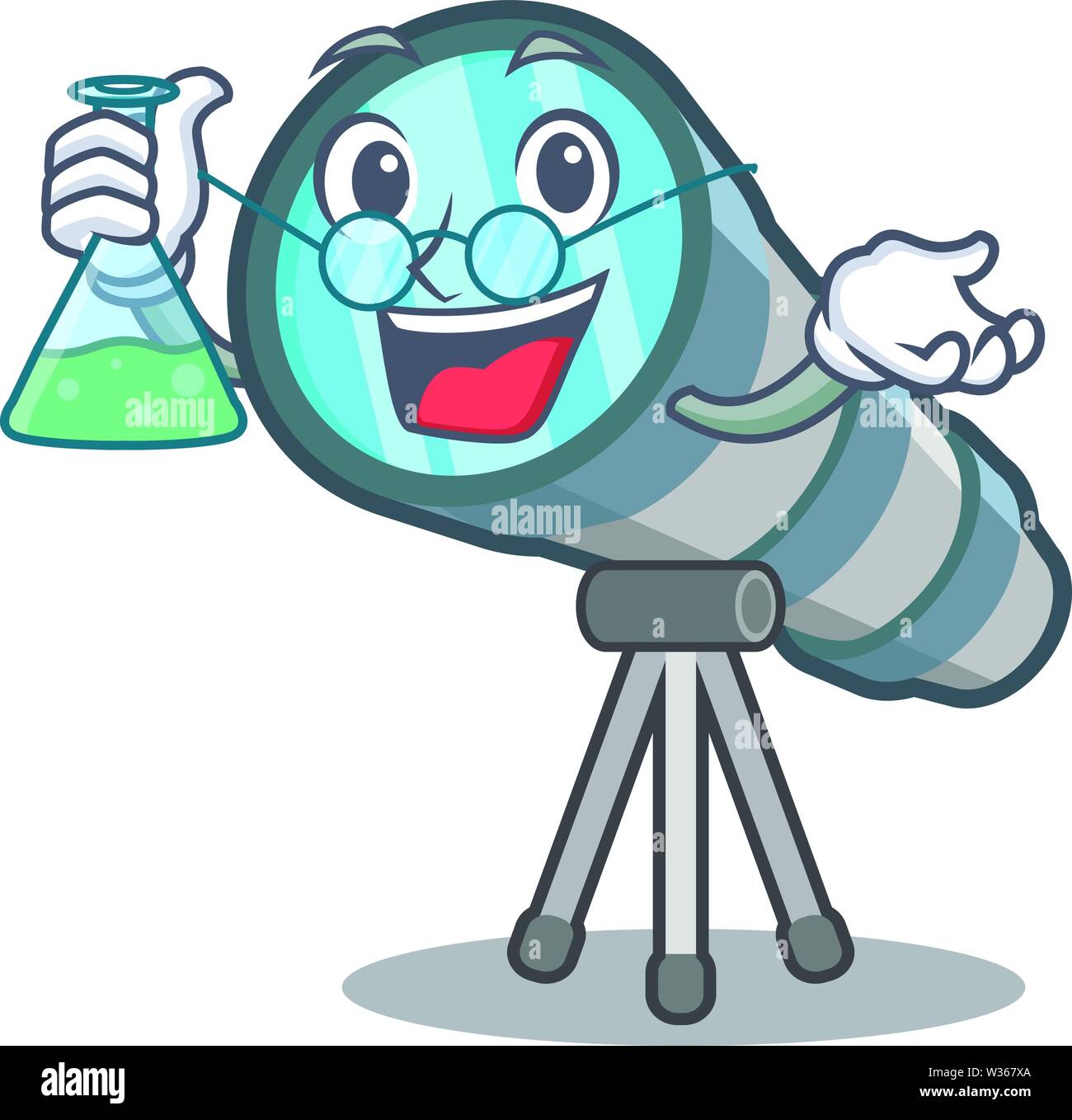 Cartoon Telescope High Resolution Stock Photography and Images - Alamy