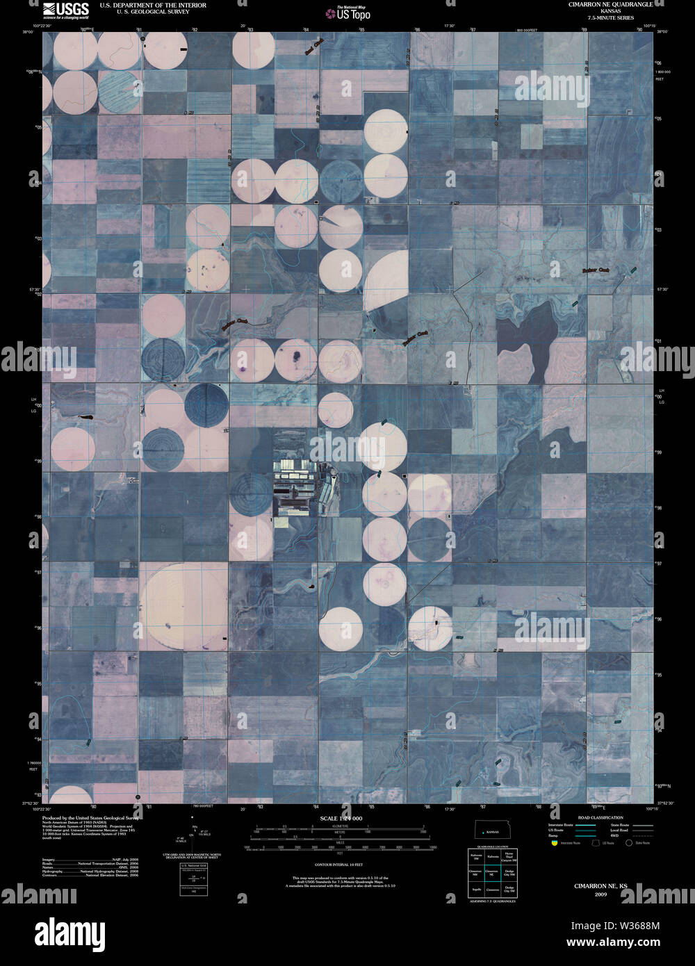 Cimarron kansas map hi-res stock photography and images - Alamy