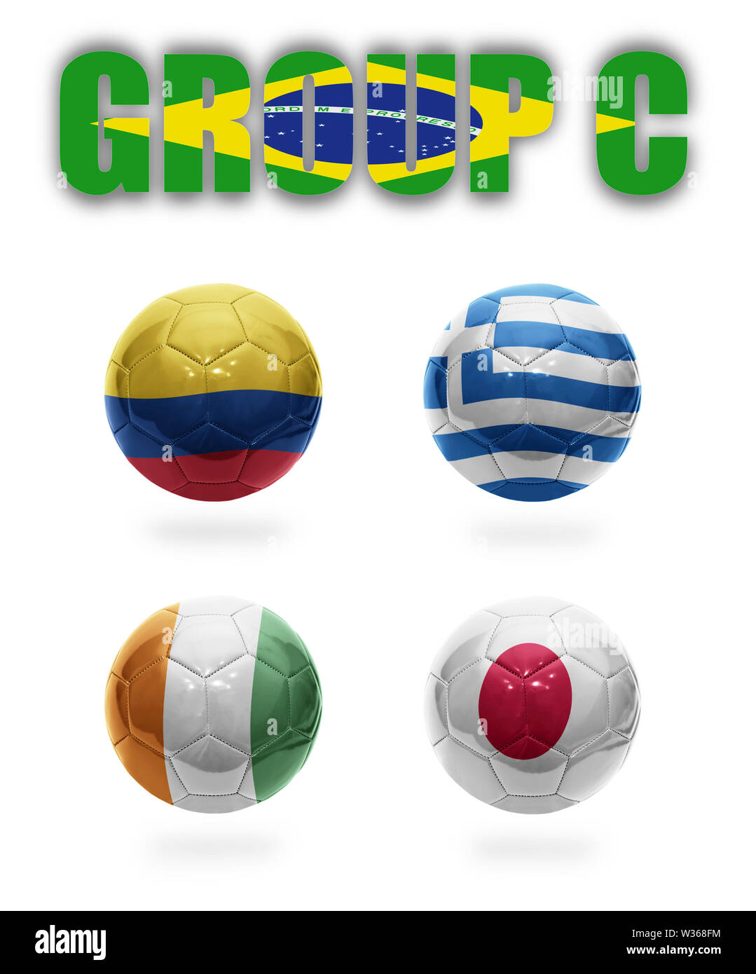 Different types of country flags as a ball. You can use this groups on ...